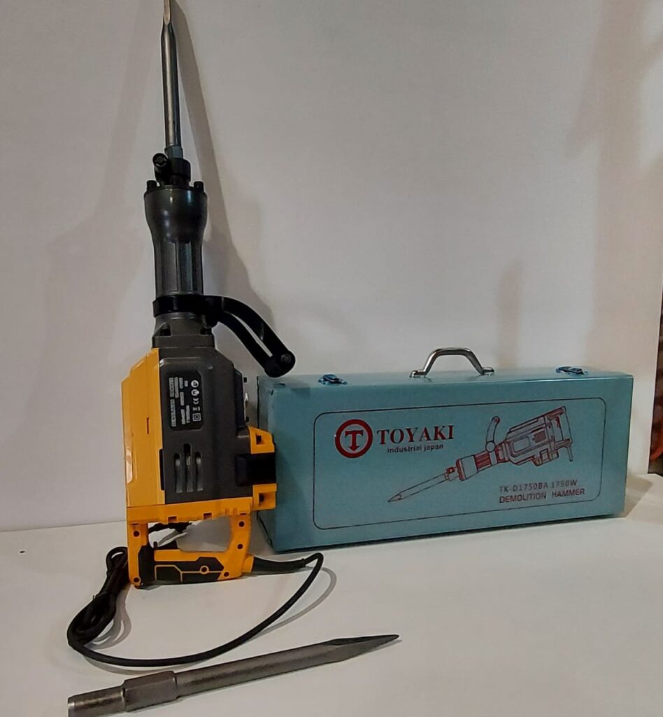 CANGO DEMOLEDOR 1750W CON 2 CINCELES PUNTA Y PALETA - Energia Movil